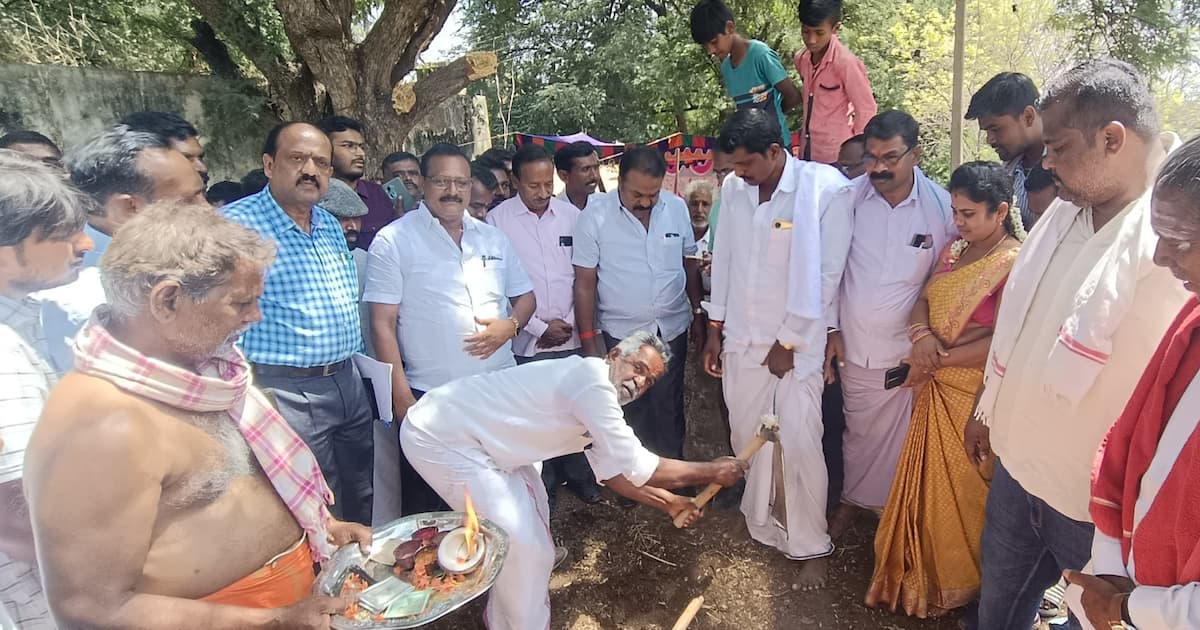 mla venkatesh drives for various works in pavagada taluk