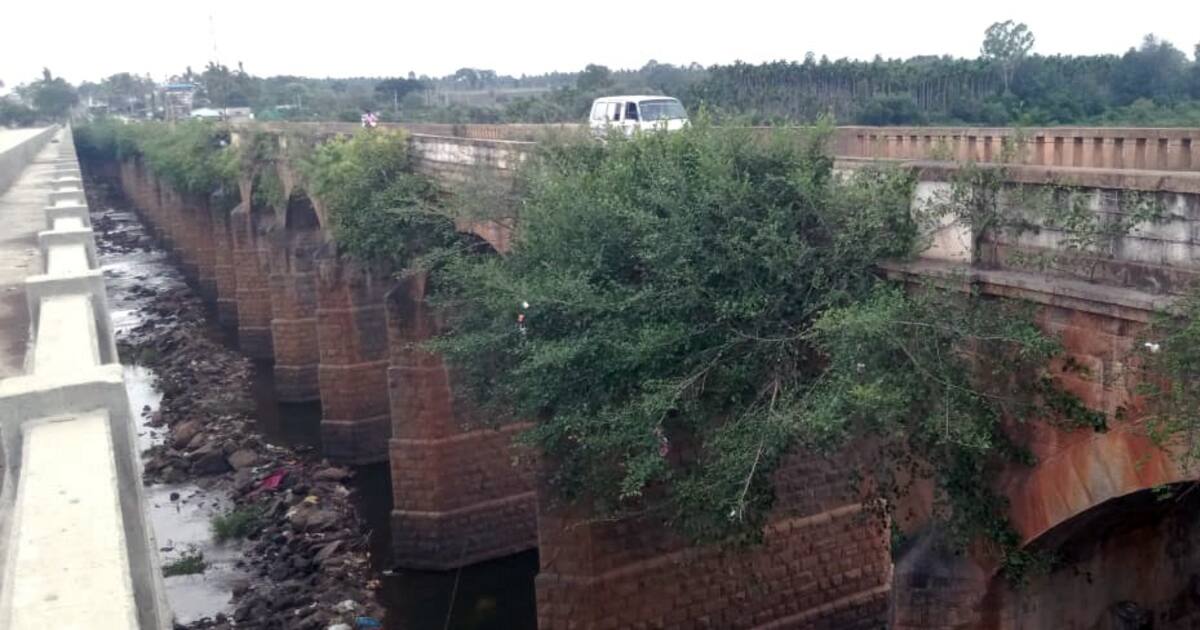 construction of cauvery river bridge in ramanathapuram stalled halfway ...