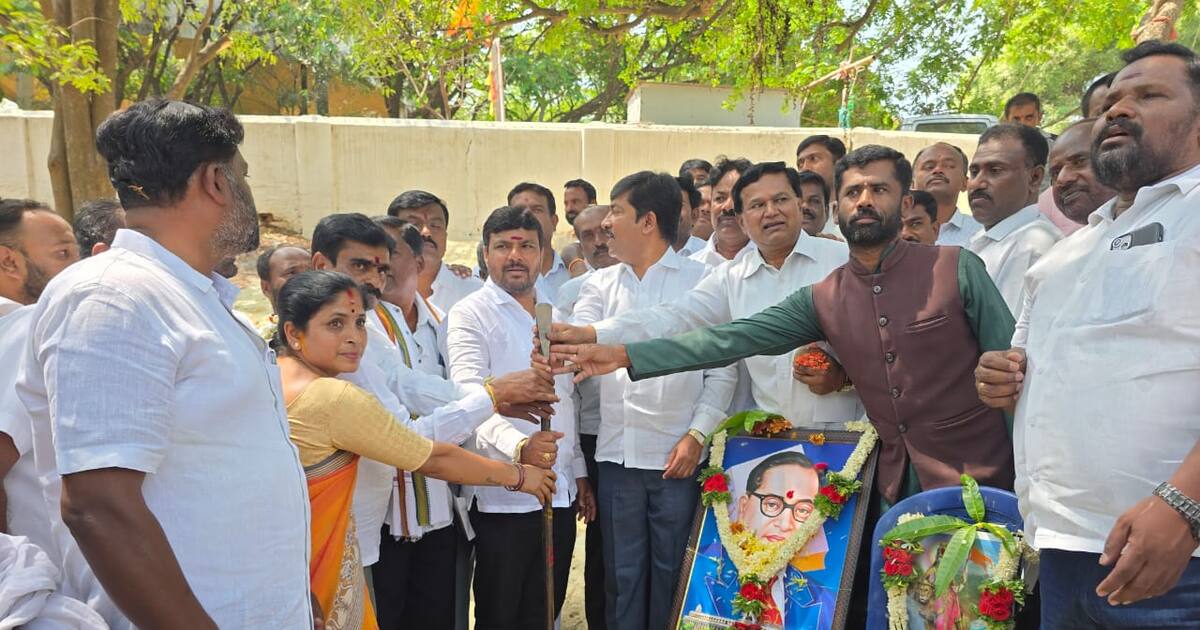mla kottur launches renovation of dormitory compound. t. channaiah's