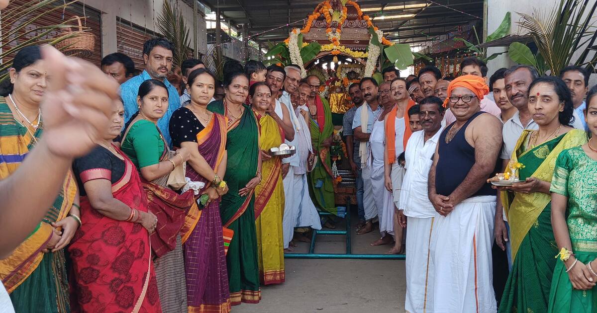 sri banashankar rathotsava at nyamati, surahonne