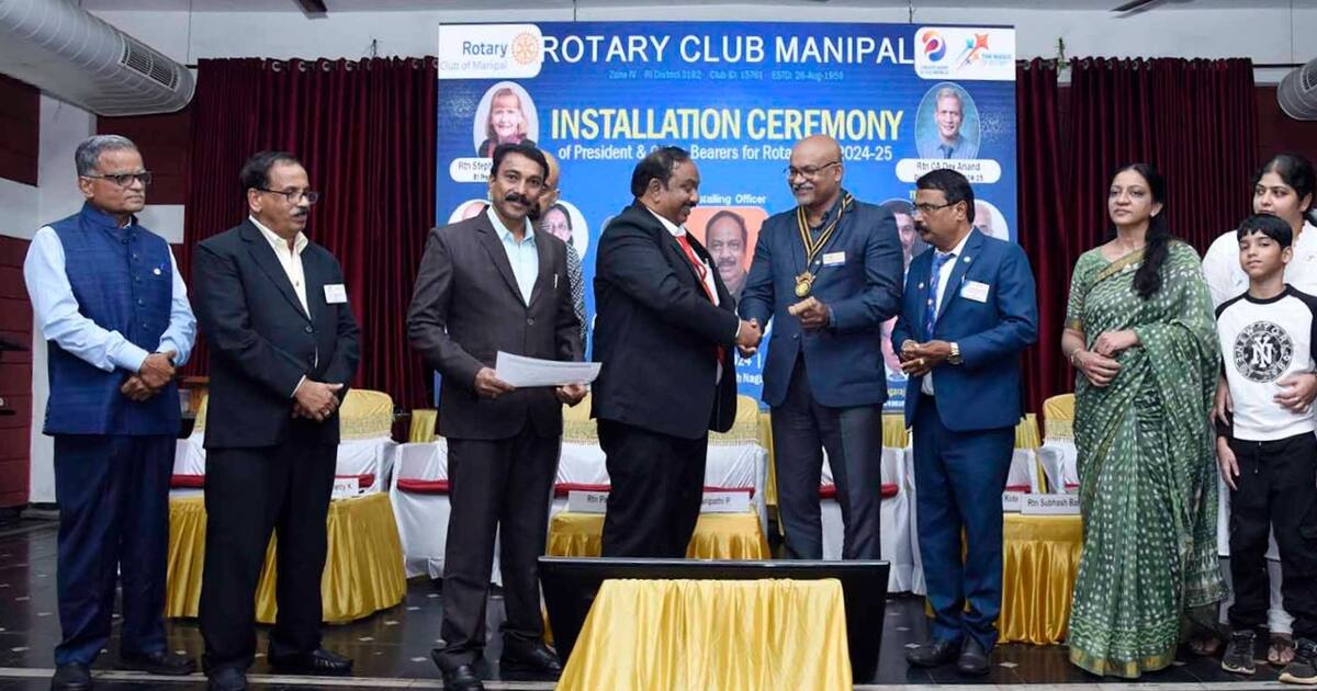 inauguration of new officers of manipal rotary - inauguration of new ...