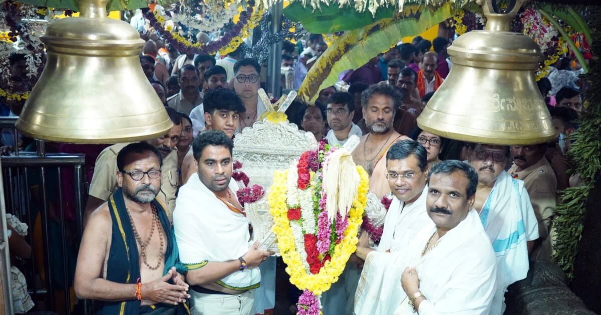 dedication of silver palanquin to kukke subrahmanya temple today ...