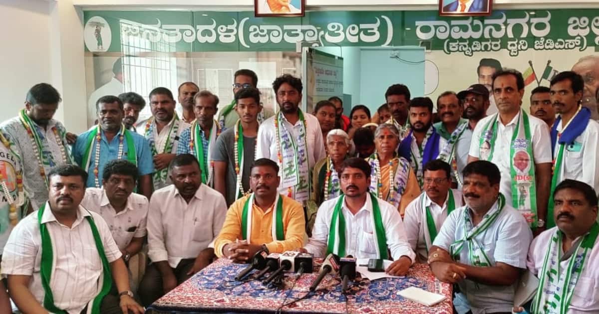 dalit leaders left hands and joined jds