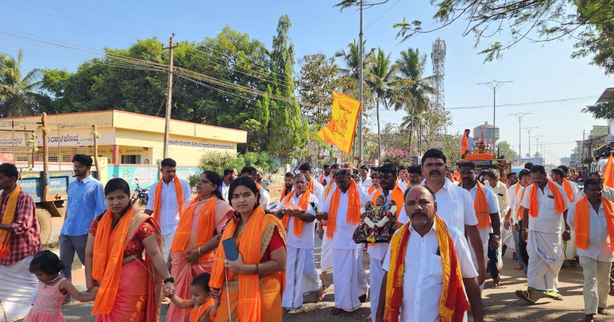consecration of ramlalla: puja, bhajan at shiralakoppa - consecration ...