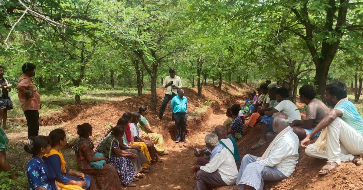 nrega brought life to the kuruchalu gomala near malakanahalli village!