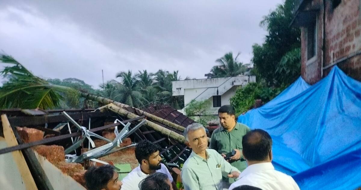 revenue minister krishna baiegowda visited the ullala disaster place