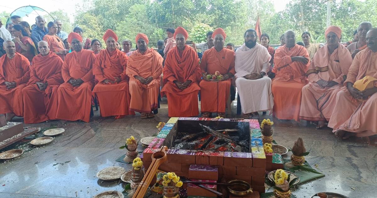 kodlipet: religious program at sri manjunath swamy temple