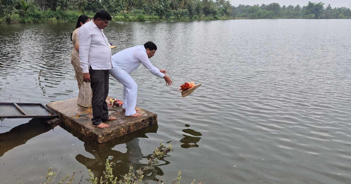 purigali drip irrigation project work complete: mla narendraswamy